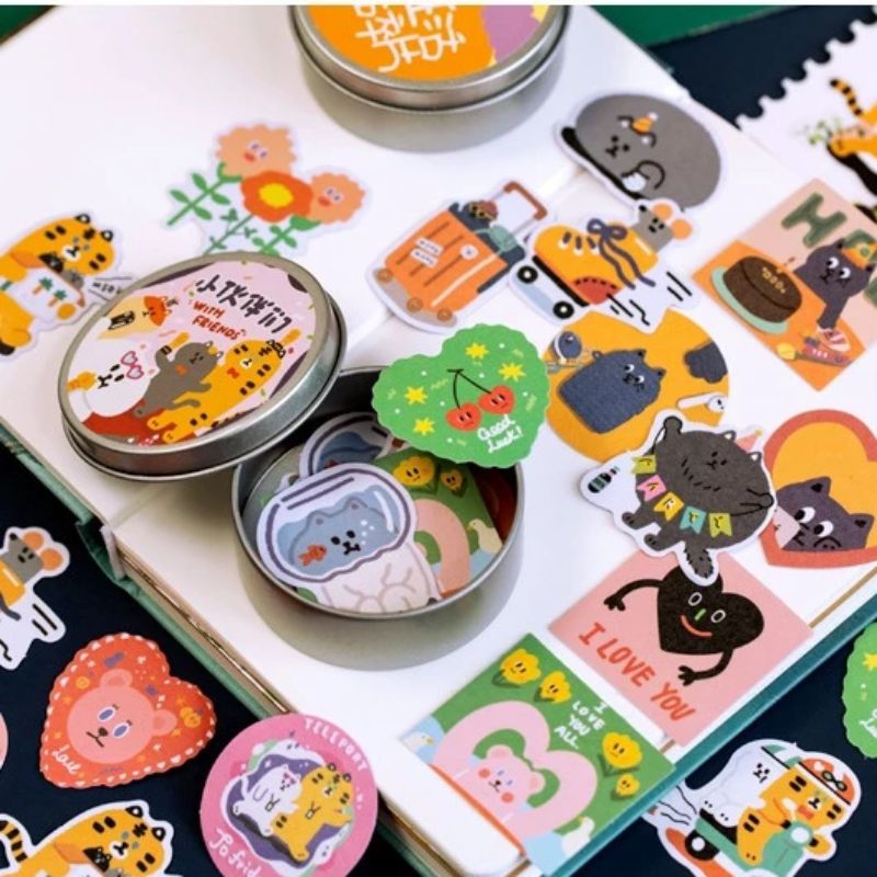 Jual Stiker Winzige 50 Lembar Sticker Aesthetic Journal Lucu Dekoratif ...