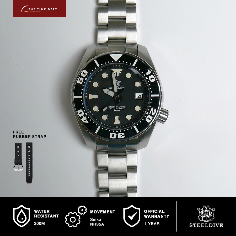 Jual Steeldive SD1971 "Sumo" Jam Tangan Homage Seiko NH35 Movement | Shopee Indonesia
