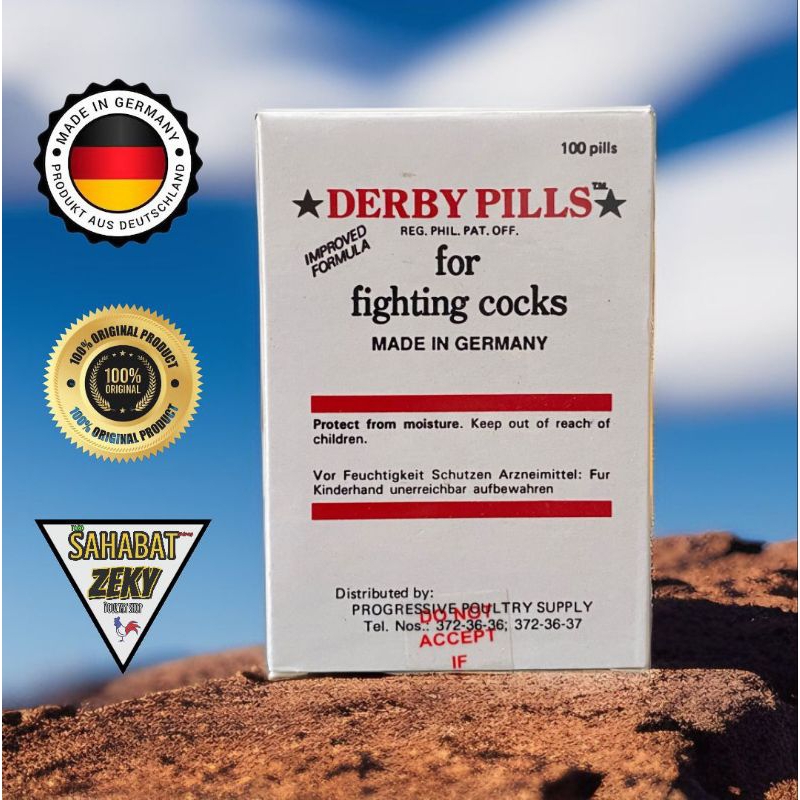 Jual Derby Pills (1 box) Import Filipina Suplemen Ayam | Shopee Indonesia