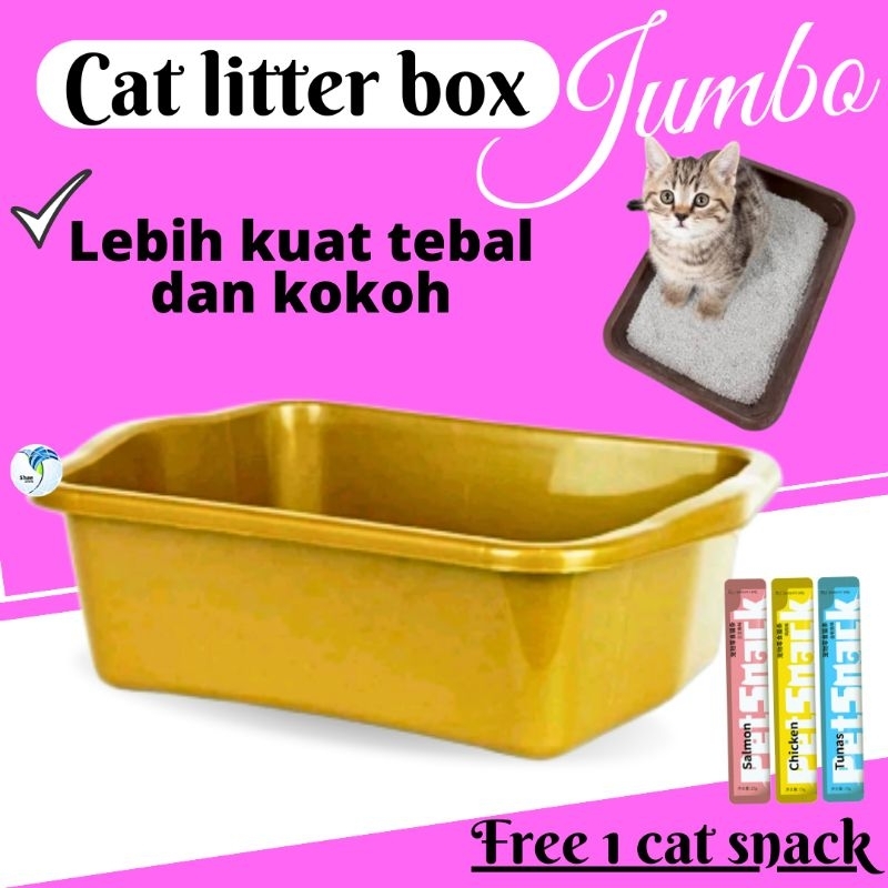 Jual Baskom Pasir Kucing Pup Cat Litter box jumbo Pasir Toilet Hewan ...
