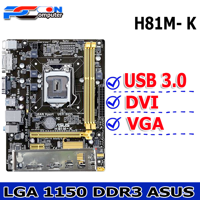 Jual MOBO Mainboard Intel soket LGA 1150 H81 ONBOARD ASUS | Shopee ...
