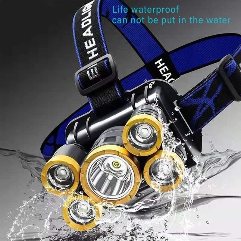 Jual Senter Kepala 5 Led Super Terang 4 Mode - Senter Murah Led ...