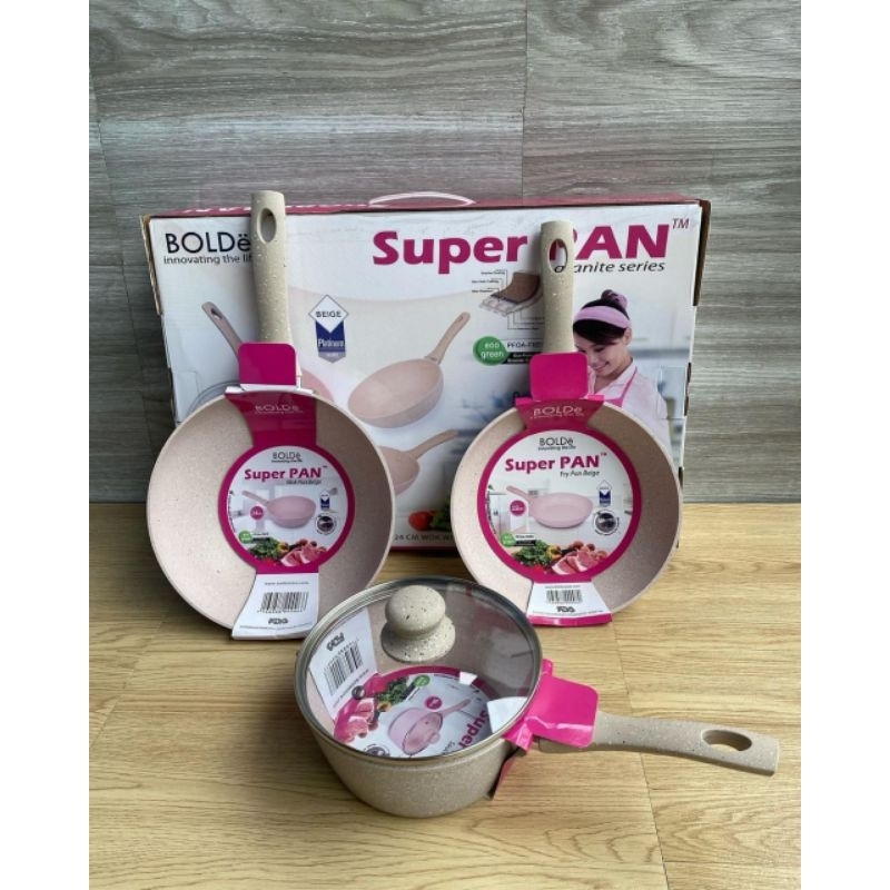 Jual BOLDE SUPER PAN PANCI SET 3 IN 1 BEIGE | Shopee Indonesia