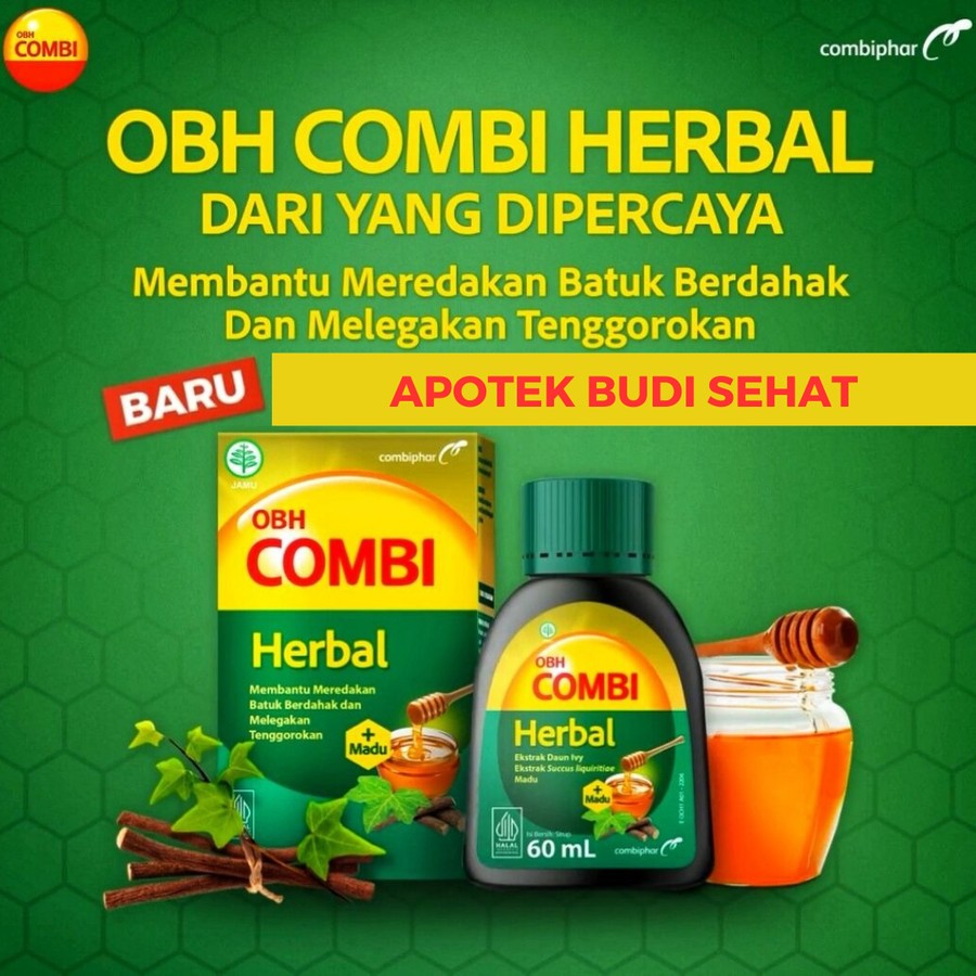 Jual Banda Aceh OBH combi herbal obat batuk syrup sirup syr 60ml 60 ml ...