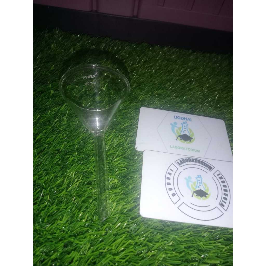 Jual Corong kaca / funnel kaca merk pyrex, Diameter 60 mm | Shopee ...