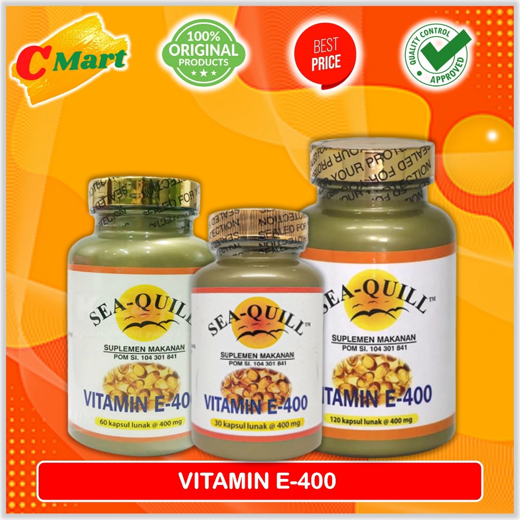 Jual Sea Quill Vitamin E 400 Iu Series - Sea-Quill - CMart | Shopee ...
