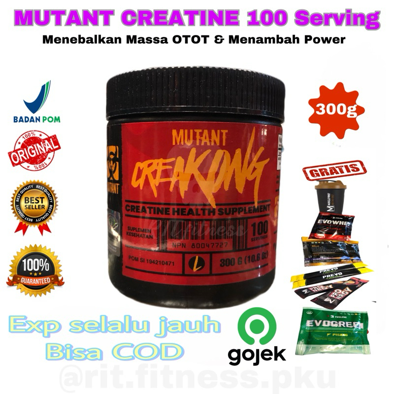 Jual MUTANT CREAKONG 300gram ( creatine ) | Shopee Indonesia
