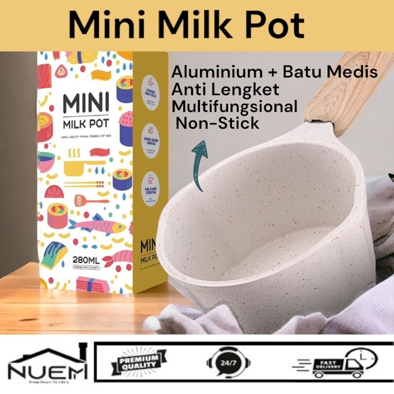 Jual NUEMI Mini Milk Pot / Panci Susu Mini / Panci Susu Kecil 10cm ...