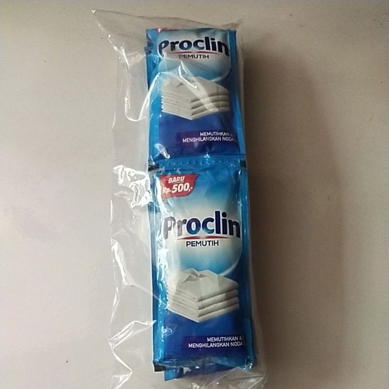 Jual proclin pemutih biru renteng (12 sachet) | Shopee Indonesia