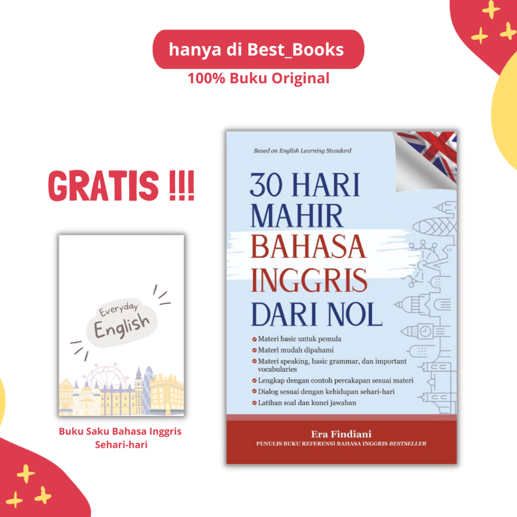 Jual BUKU BAHASA INGGRIS / 30 HARI MAHIR BAHASA INGGRIS DARI NOL + EVERYDAY ENGLISH/ YASH MEDIA ...