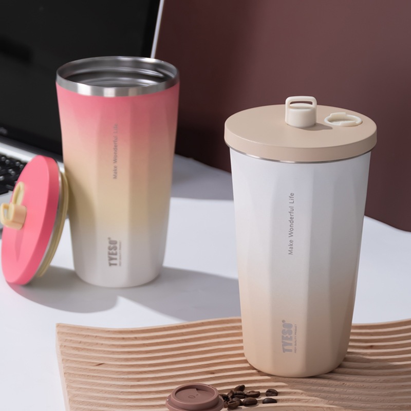 Jual TYESO - TUMBLER KOPI CUP HOT AND COLD VACUUM INSULATED 600 ML - PRE ORDER 4 | Shopee Indonesia