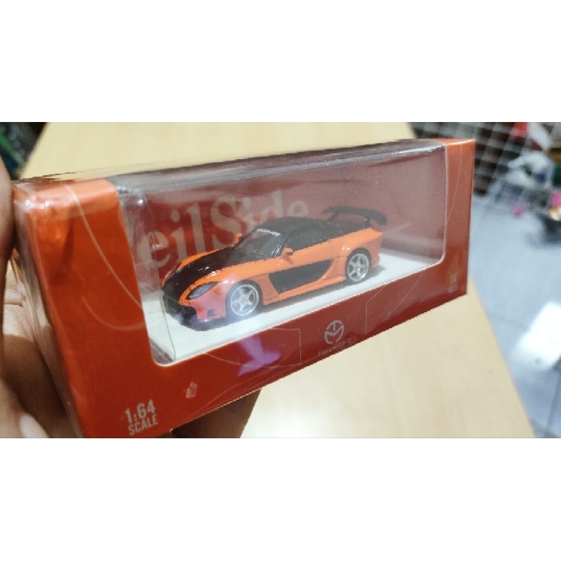 Jual diecast mazda rx7 veilside hans fast furious skala 64 plus figure ...