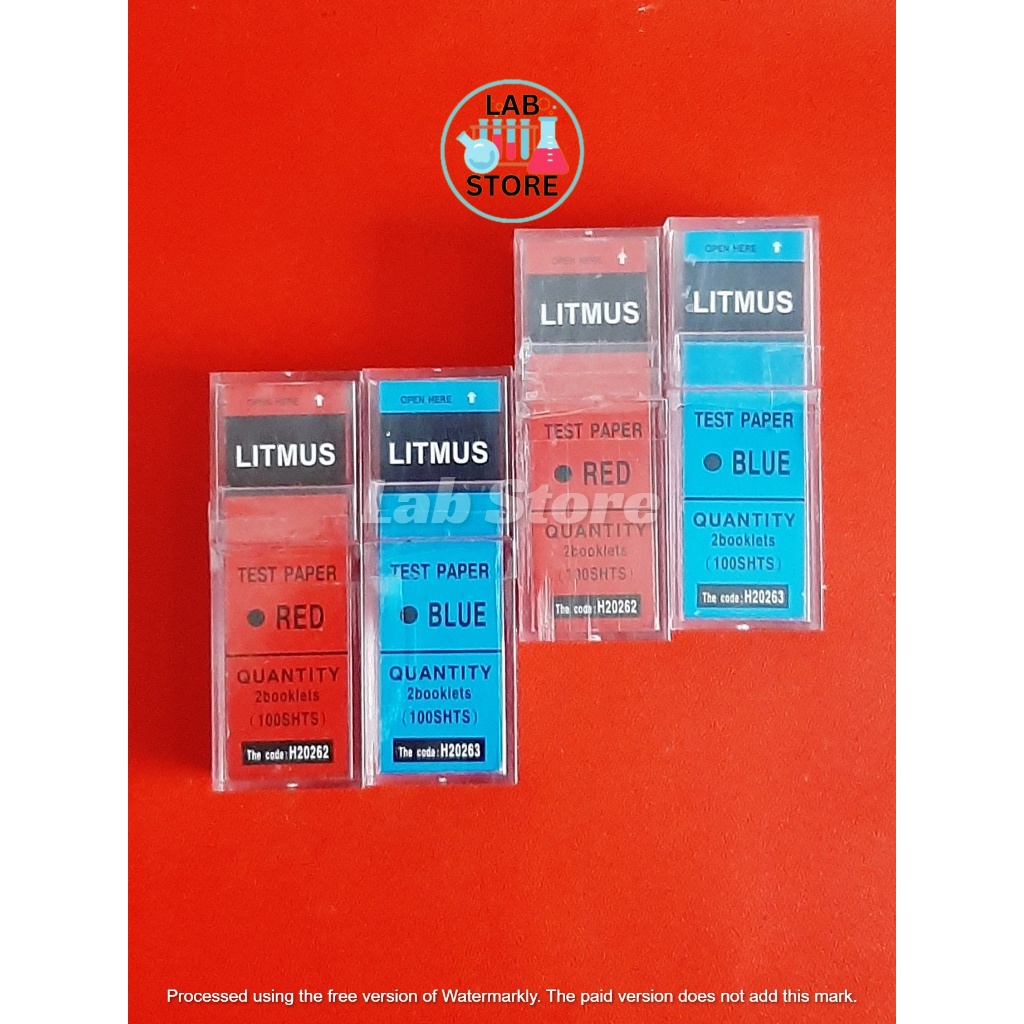 Jual Kertas Lakmus / Litmus Paper Merah / Biru Per Pack isi 100 lembar ...