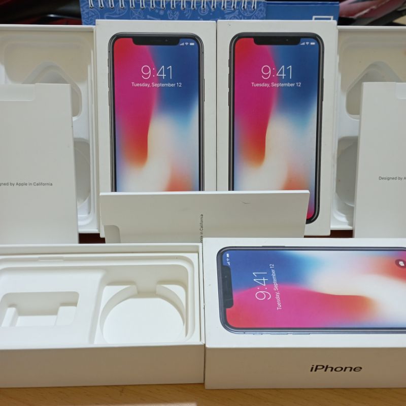 Jual Dus Box iPhone X Space Gray Inter Original Bawaan | Shopee Indonesia