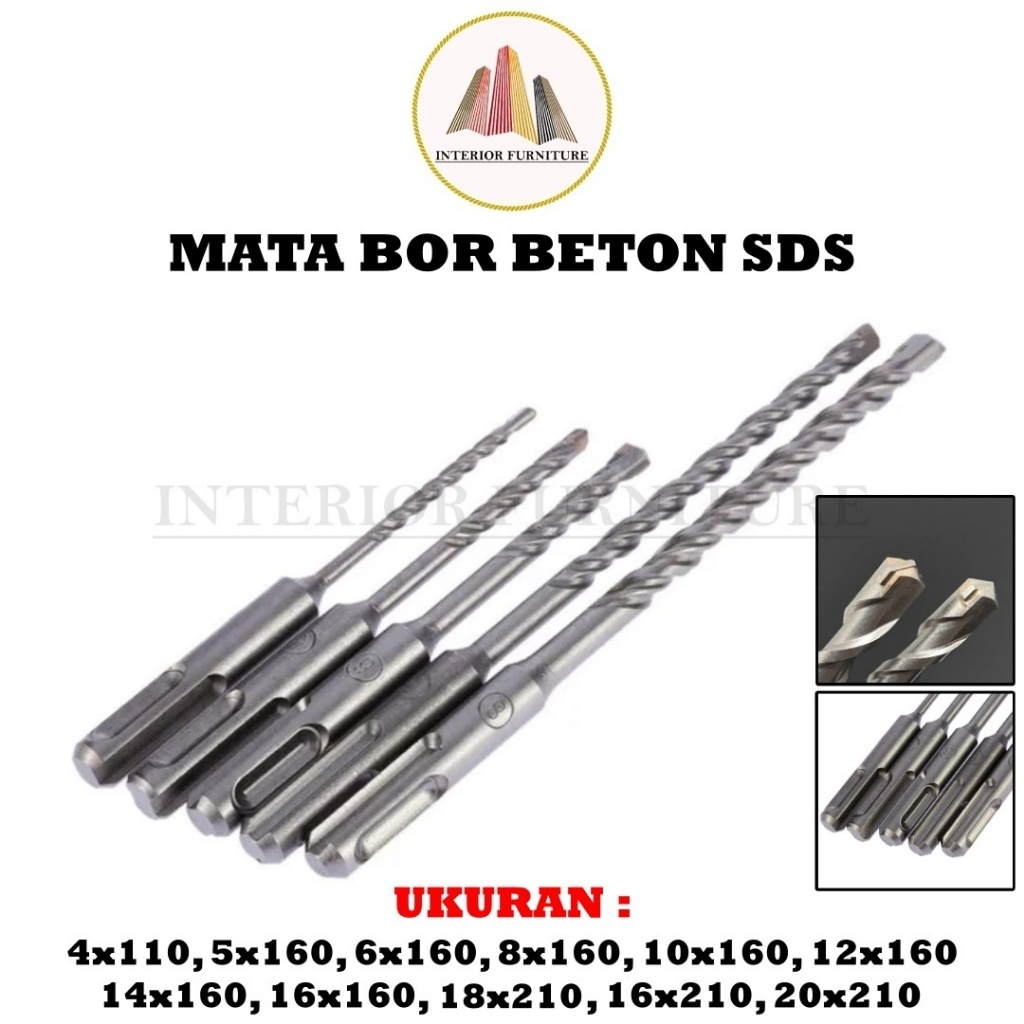 Jual Mata Bor Beton 4mm 5mm 6mm 8mm 10mm 12mm 14mm 16mm 18mm 20mm Mata Bor Bobok Tembok Besi SDS ...