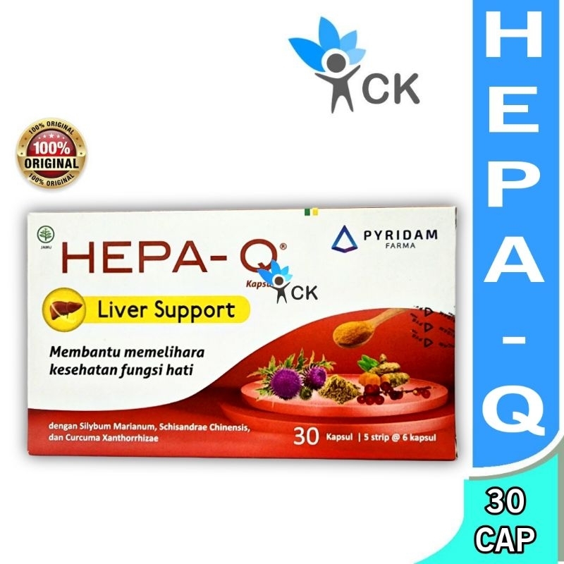 Jual HEPA-Q BOX ISI 30 / STRIP ISI 6 - liver support / suplemen ...