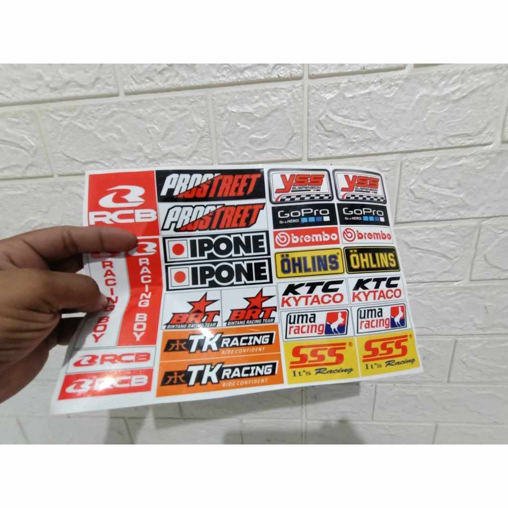 Jual STICKER BENGKEL LENGKAP TERBARU VIRAL | STICKER PACK MOTOR ...