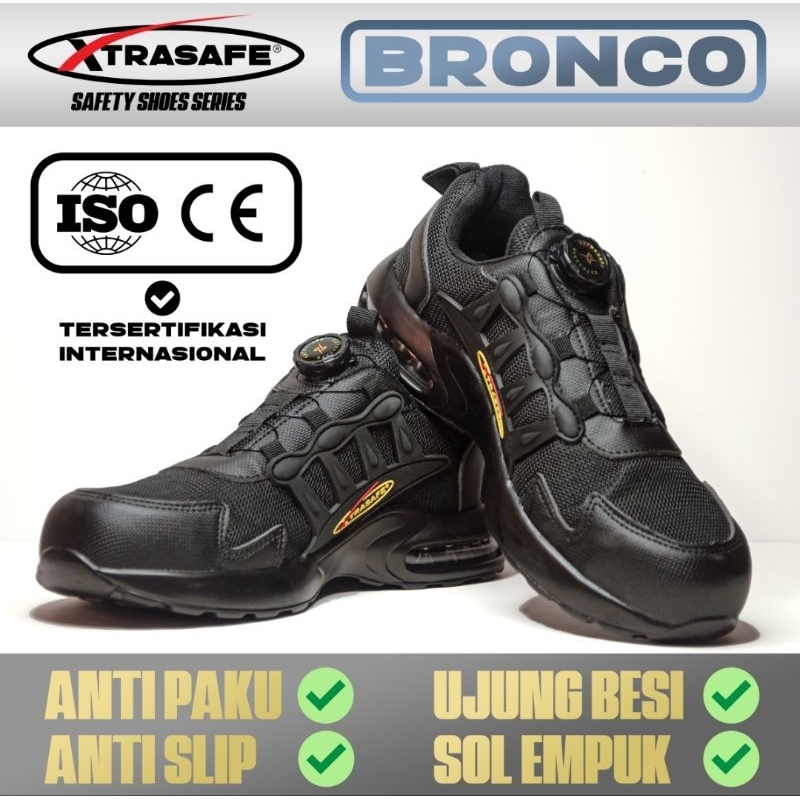 Jual SEPATU SAFETY EROPA EXTRASAFE BRONCO UJUNG BESI RINGAN ANTI LICIN ...