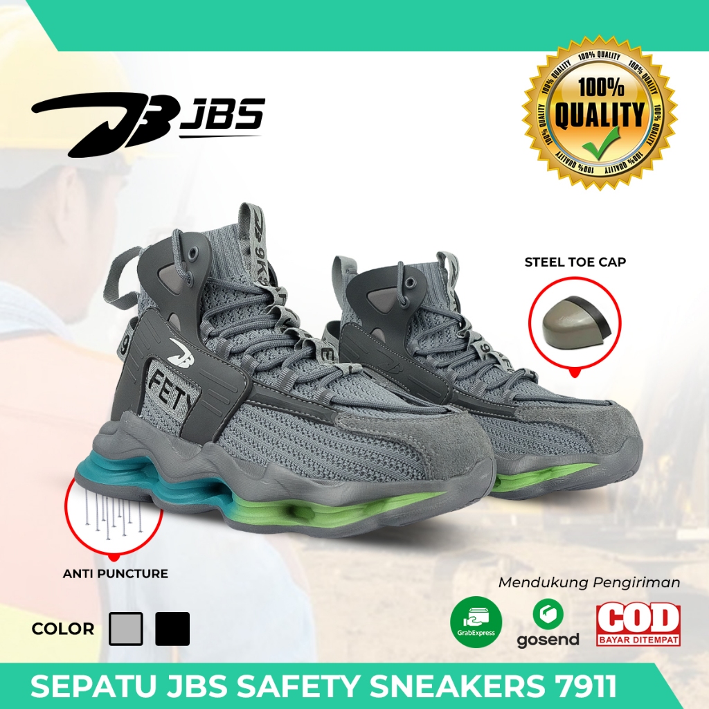 Jual Sepatu Safety Ujung Besi Kevlar Anti Tusukan Paku / Sepatu JBS ...