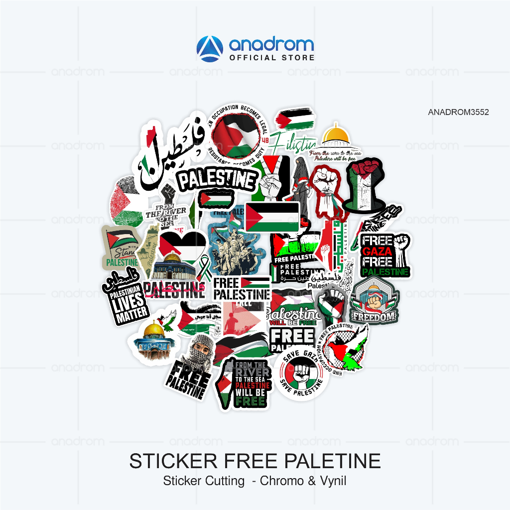 Jual Sticker Free Palestine | Sticker Aesthetic Palestina | Anadrom ...