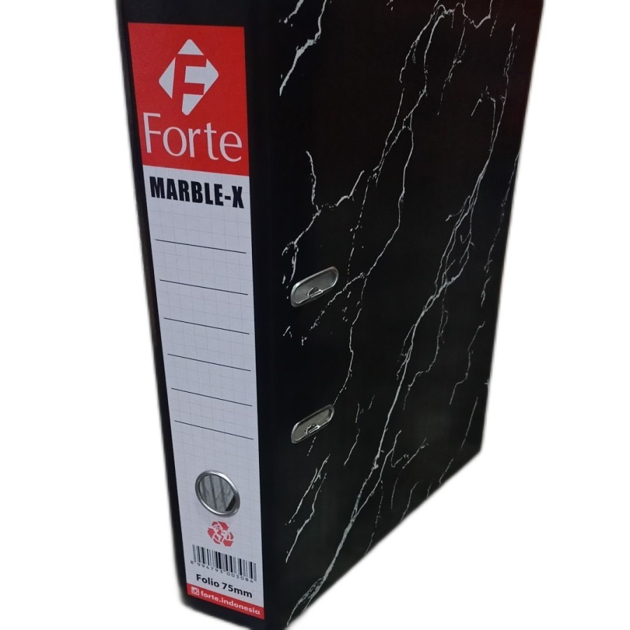 Jual Ordner Forte Marble - X Folio F4 75mm Hitam | Shopee Indonesia