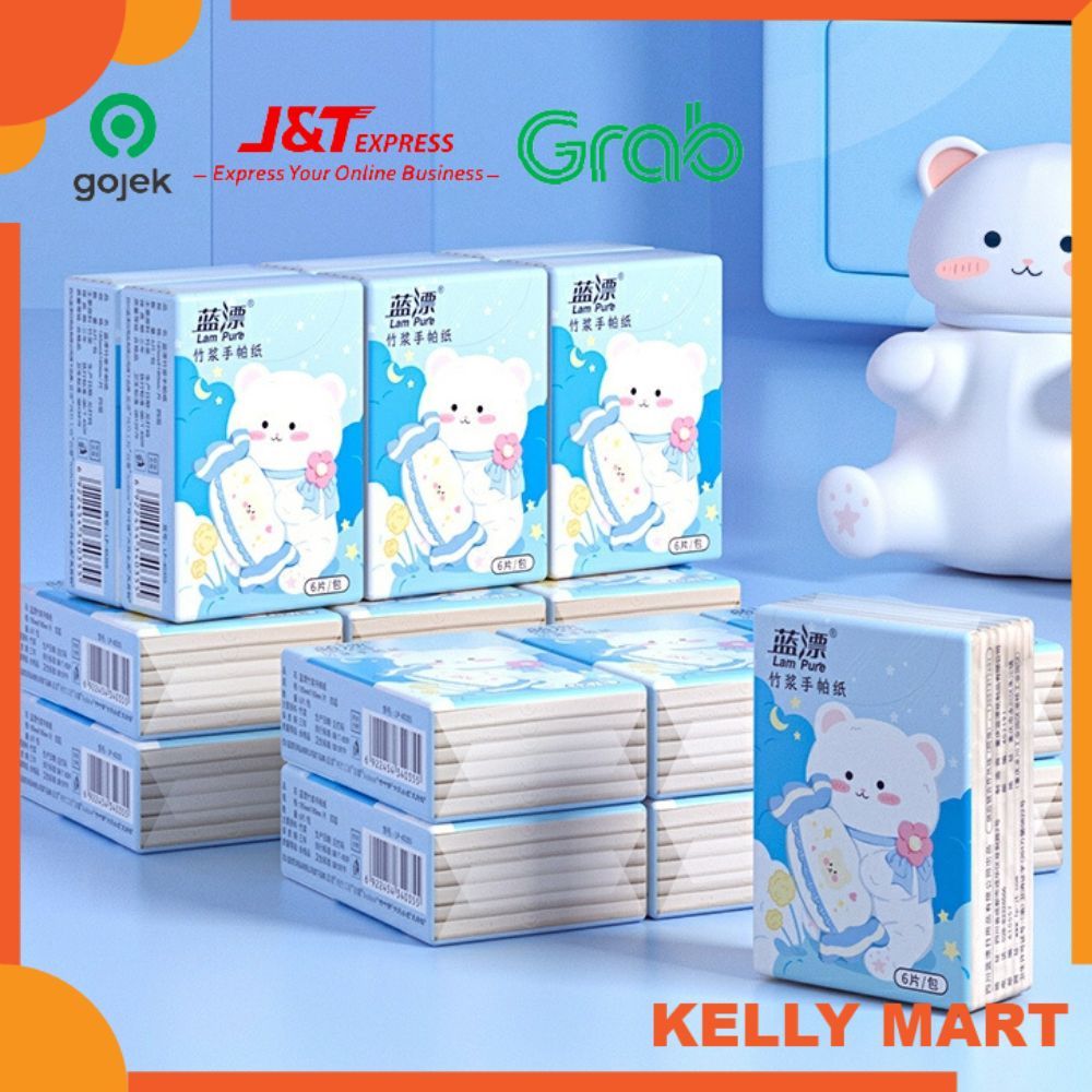 Jual Premium Bamboo Pocket Tissue / Tisu Kantong / Tisu Kering Lucu ...