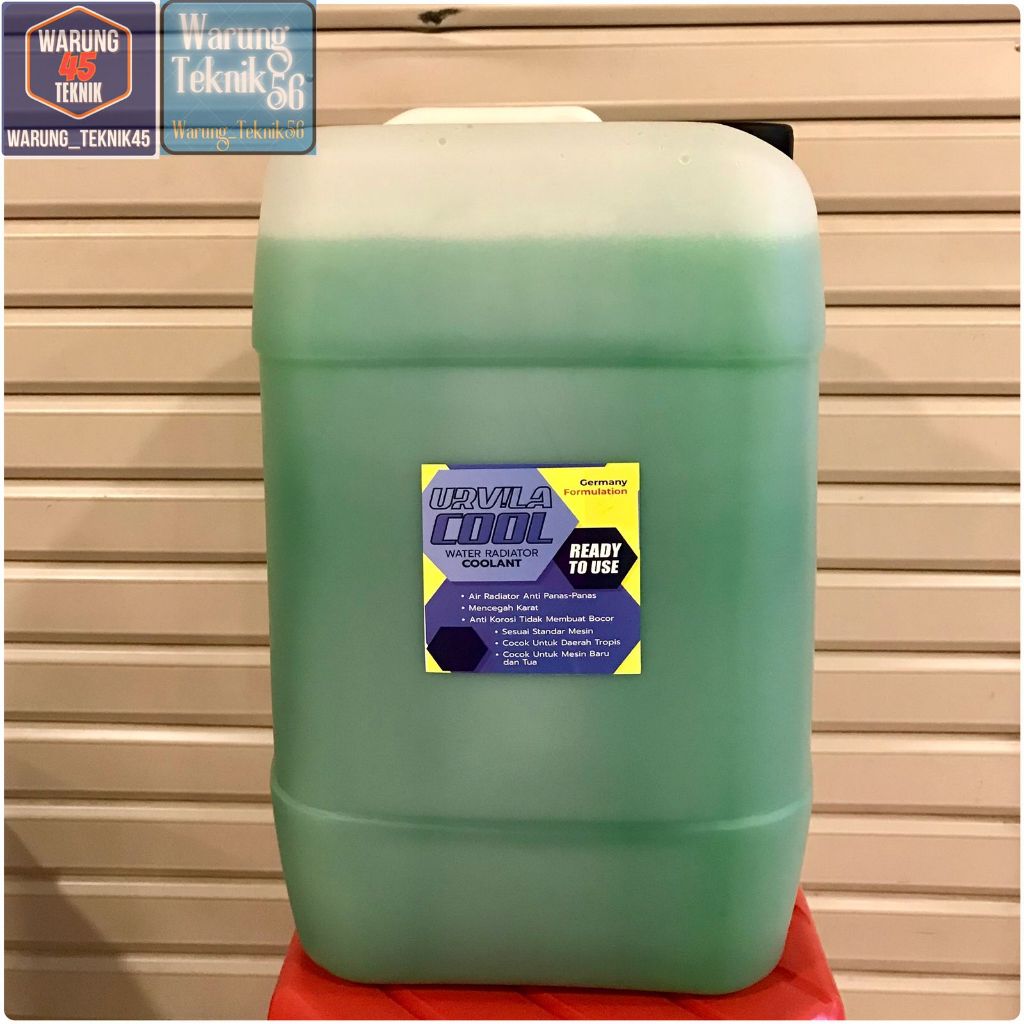 Jual Air radiator coolant hijau urvila coolant 20L | Shopee Indonesia
