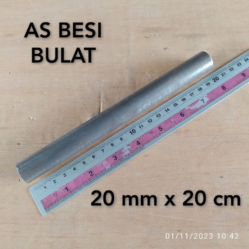 Jual As Besi Bulat Diameter 20 mm Panjang 20 cm | Shopee Indonesia