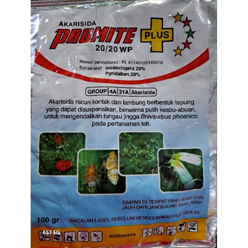 Jual Insektisida Promite plus 20/20 Wp Kemasan 100 Gr Akarisida ...