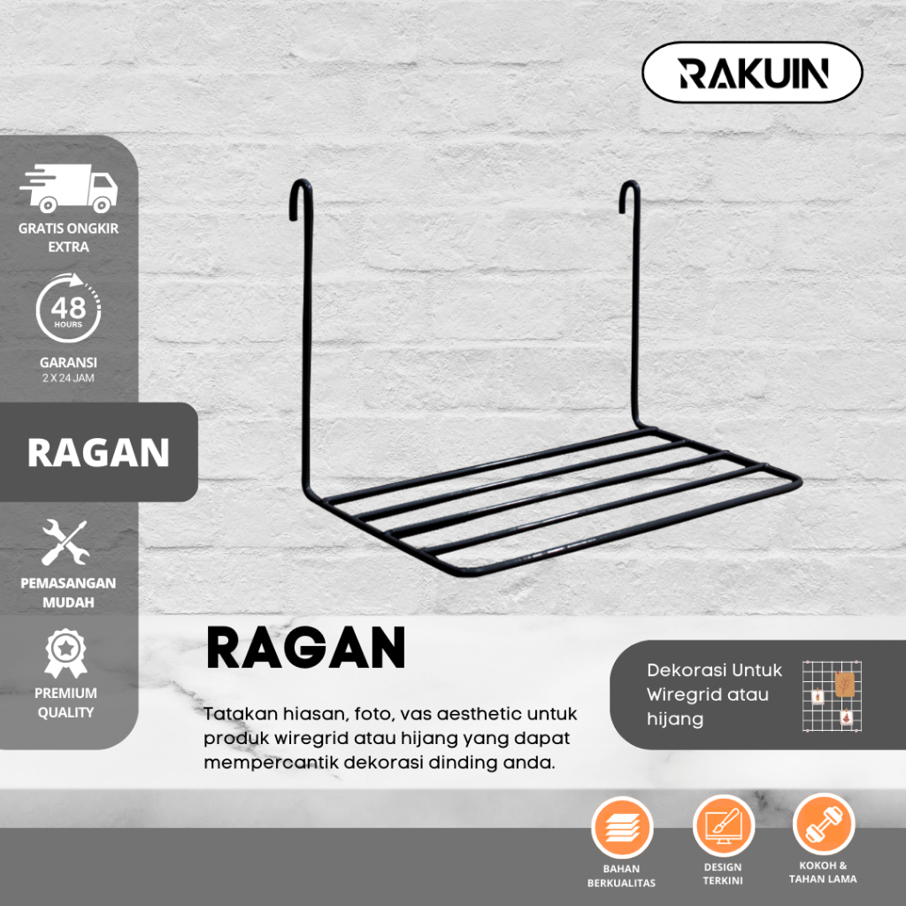 Jual RAGAN - RAK GANTUNGAN UNTUK RAM / DISPLAY AKSESORIS / HIJANG / RAM ...
