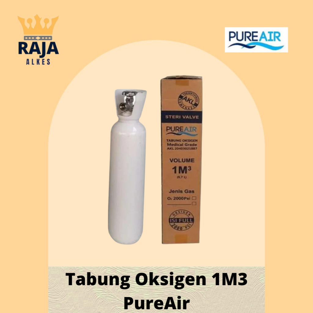 Jual Tabung Oksigen + Isi 1m3 Pure Air Tabung Oksigen 1m3 PureAir ...