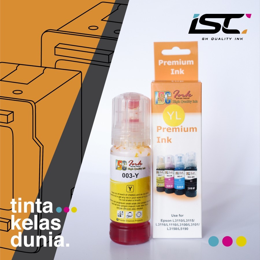 Jual Tinta Printer ISC INK Refill 003 CMYK 70ML | Shopee Indonesia
