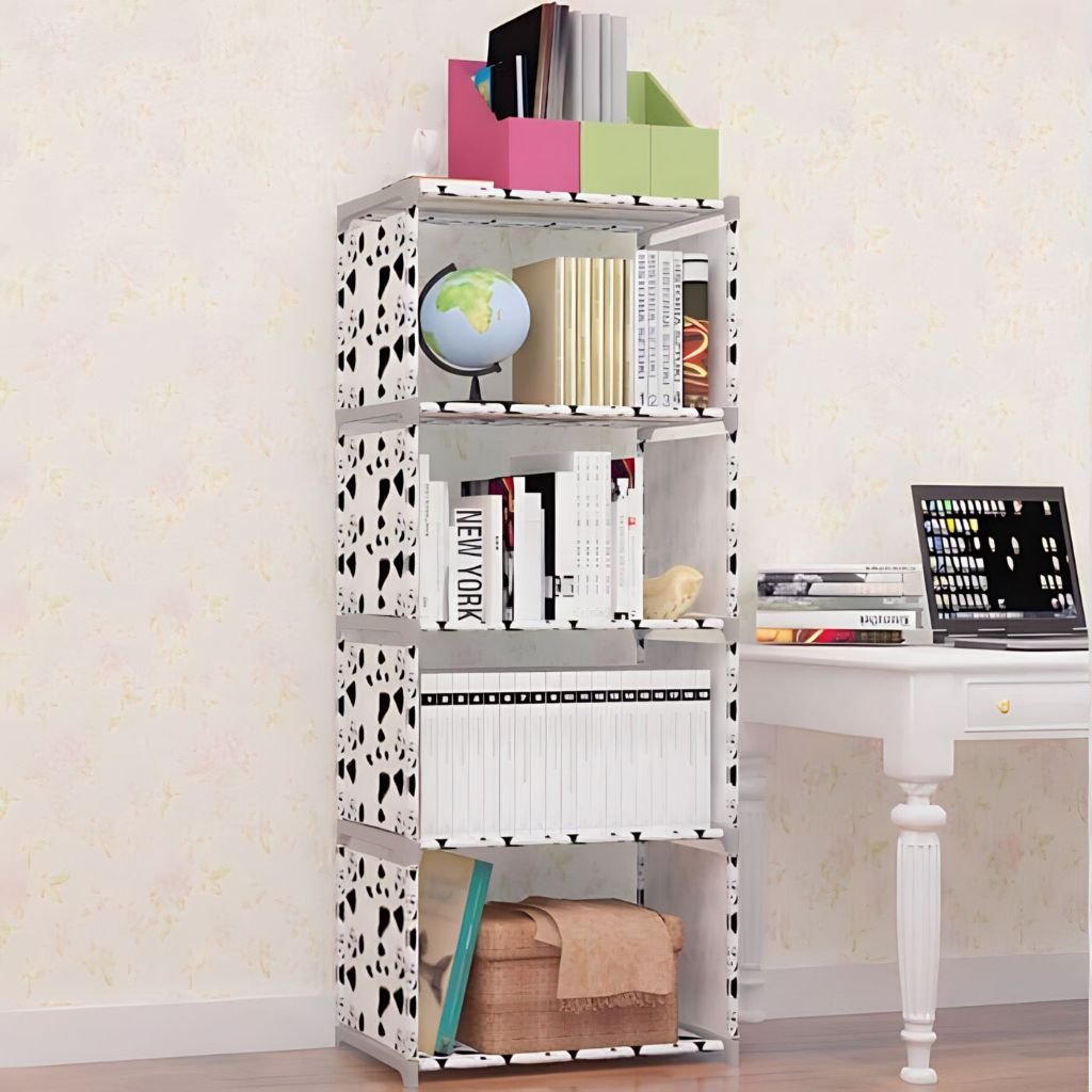 Jual GM Rak Buku Portable 1X5 Bongkar Pasang Motif Milk Aesthetic / Rak ...