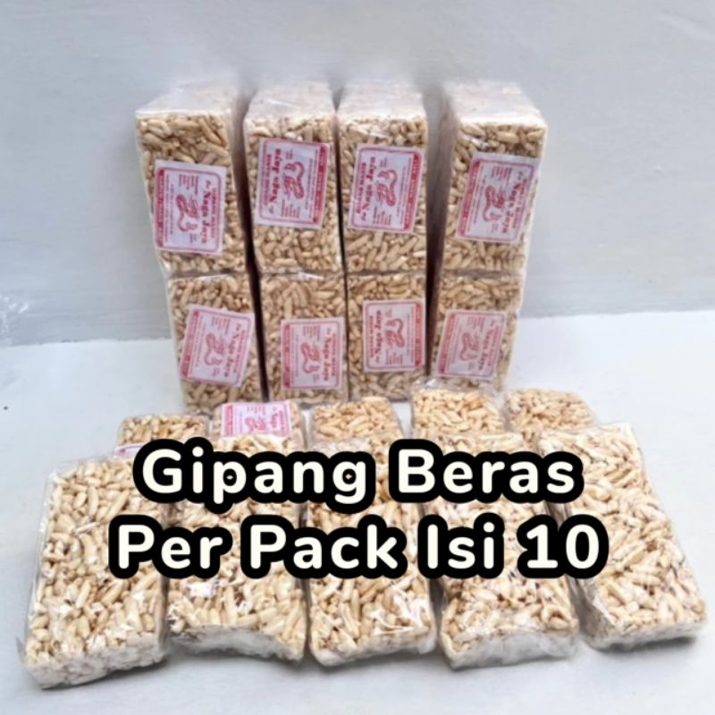 Jual Gipang Beras Camilan Jadul Per Pack Isi 10 | Shopee Indonesia