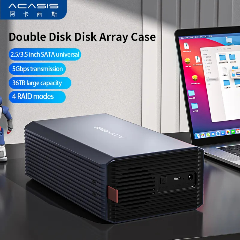 Jual Casing Harddisk Dual SATA USB 3.0 RAID Enclosure Case ACASIS ...