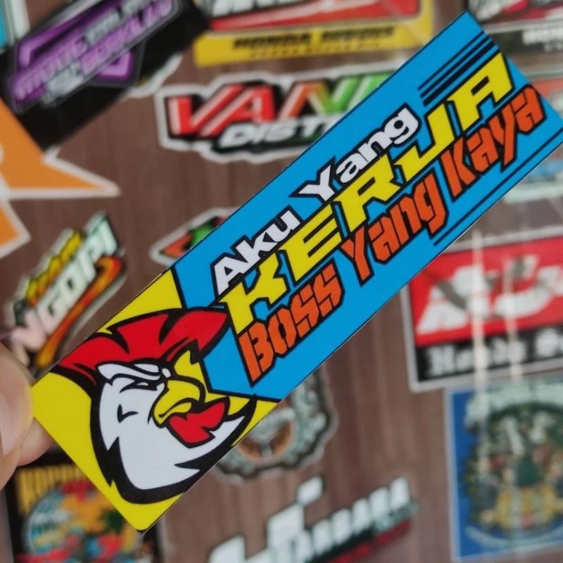 Jual stiker Aku Yang Kerja Boss Yang Kaya | Shopee Indonesia
