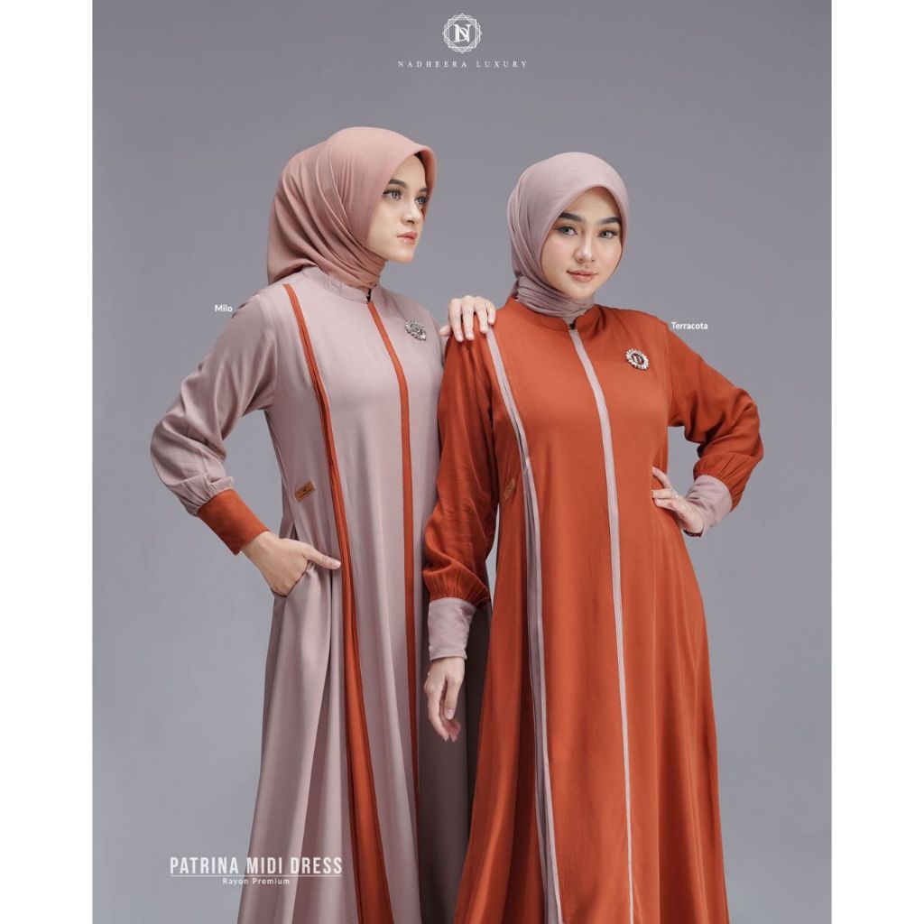 Jual PATRINA MIDI DRES BY NADHEERA LUXURY | Shopee Indonesia