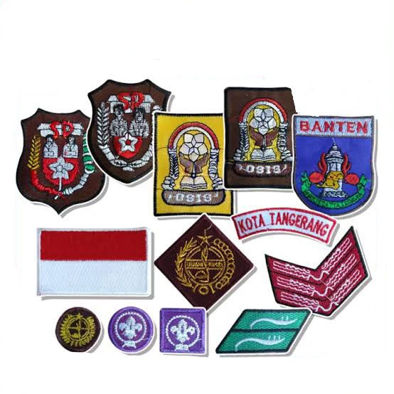 Jual Bordir Logo Sekolah Bordir Logo Osis, Bendera Merah Putih, Logo ...