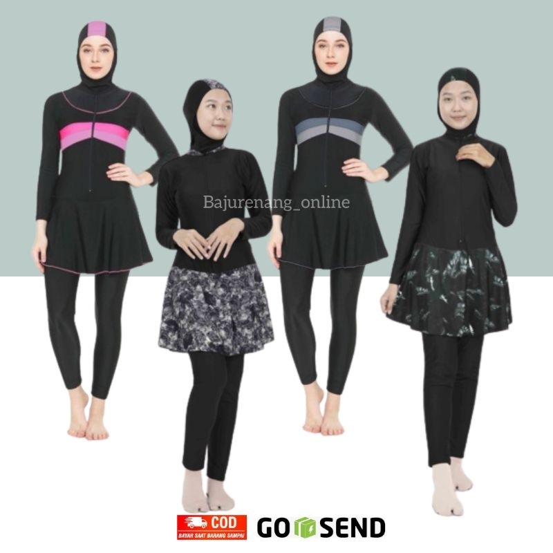 Jual Pakaian Setelan Baju Renang Berenang Hijab Wanita Perempuan Remaja ...
