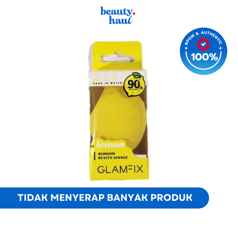 Jual GLAMFIX Blossom Beauty Sponge Lemon | Shopee Indonesia