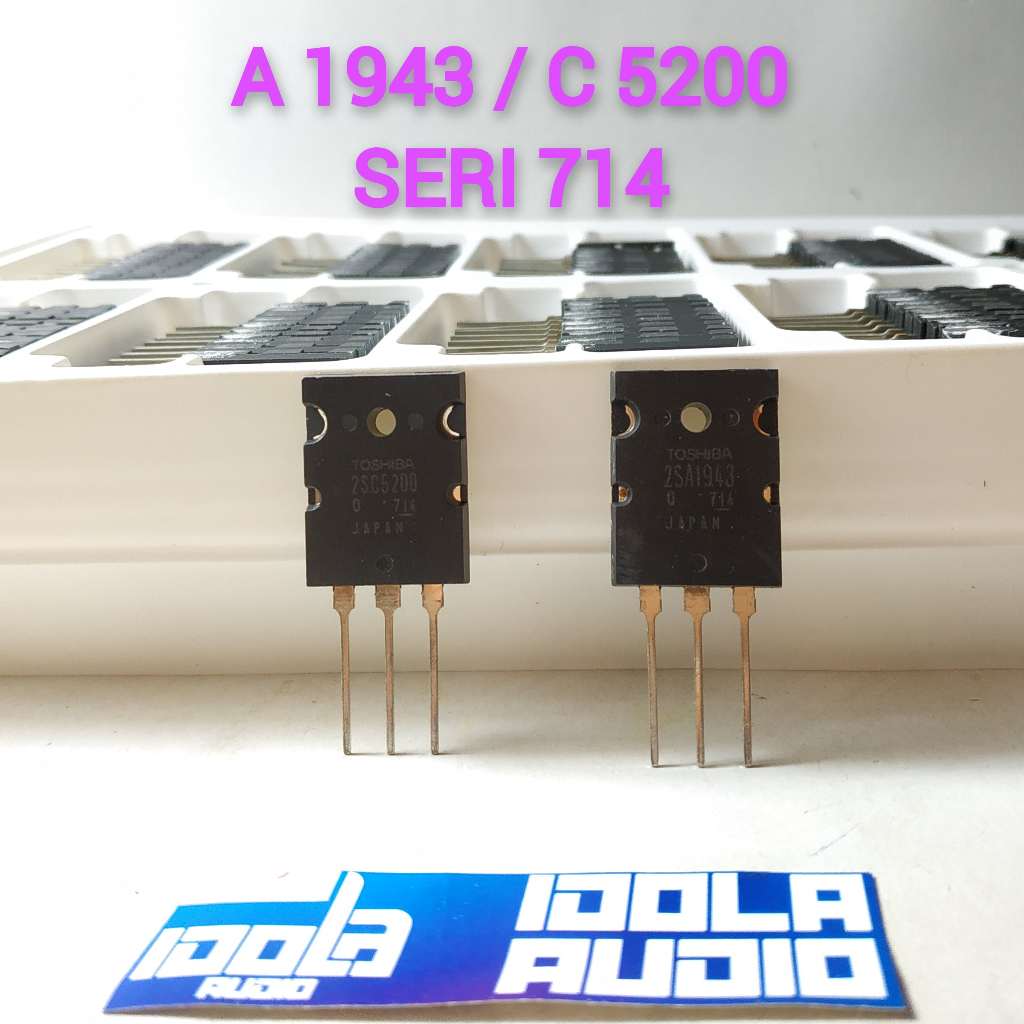 Jual (TR) Transistor TOSHIBA A 1943 / C 5200 ORI SERI 714 (100 - 110 W) | A1943 / C5200 | Shopee ...