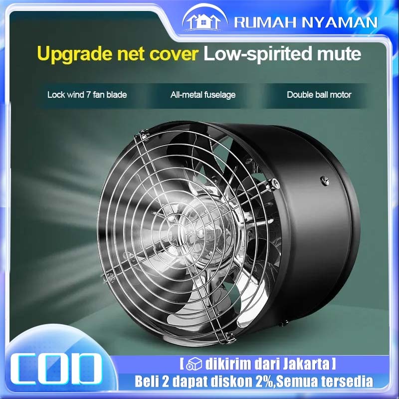 Jual 4'' 6'' 8'' Kipas angin ventilasi pipa logam Kipas angin ventilasi ...
