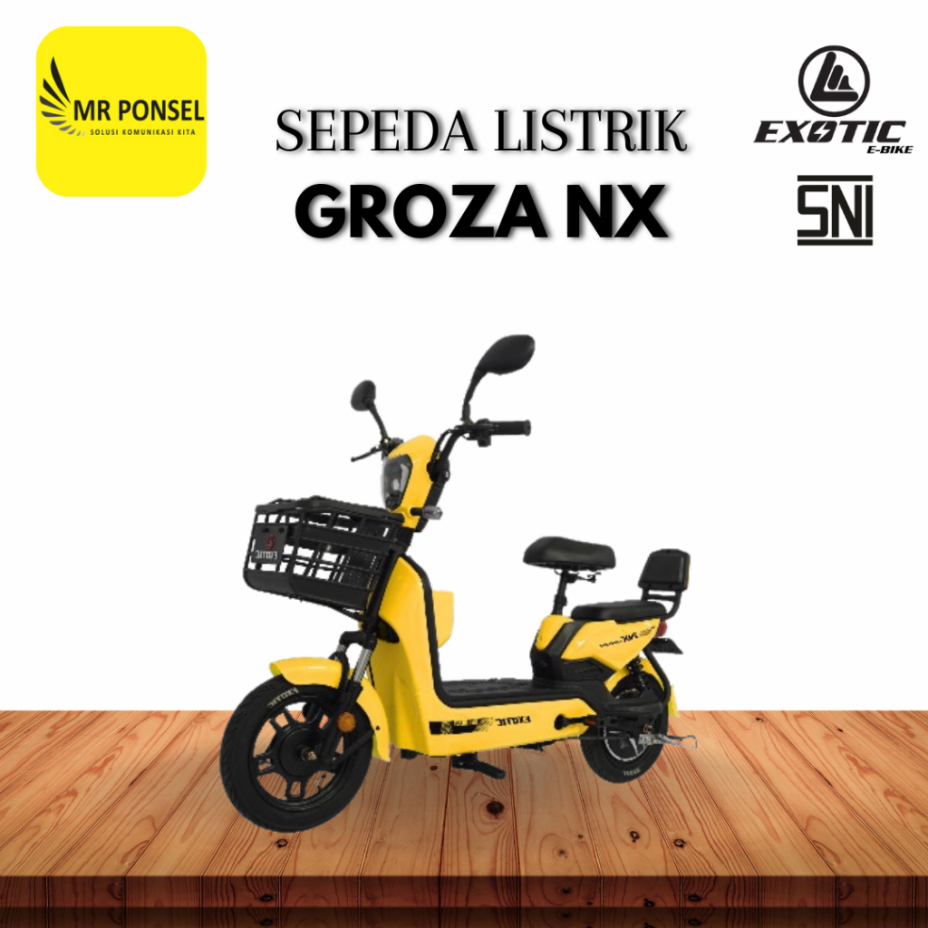 Jual SEPEDA LISTRIK EXOTIC GROZA NX GARANSI RESMI EXOTIC | Shopee Indonesia
