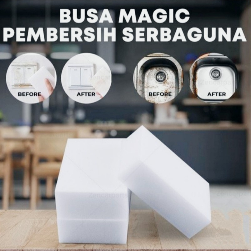 Jual Spons Serbaguna Ukuran 10x6x2cm Satuan Busa Ajaib Magic Sponge ...