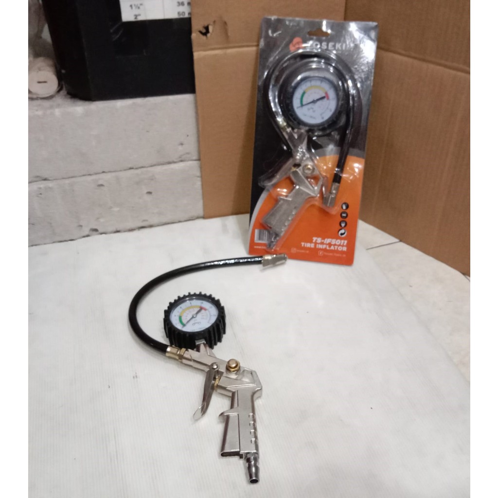 Jual ALAT ISI ANGIN BAN 3 IN 1 TIRE INFLATOR GUN ALAT UKUR ANGIN TOSEKI | Shopee Indonesia