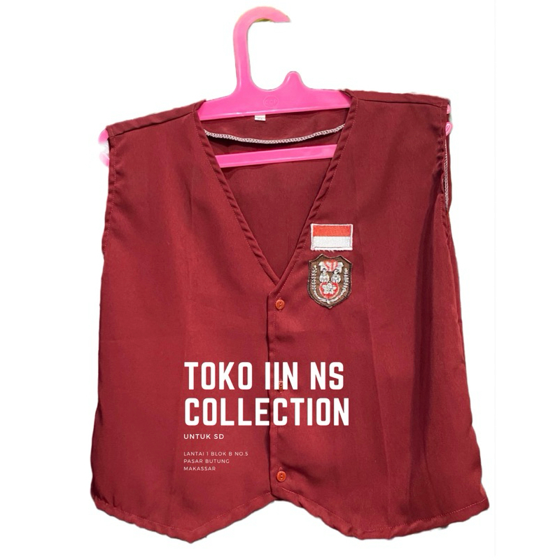 Jual Seragam Sekolah Rompi SD merah Kelas 1-6 | Shopee Indonesia