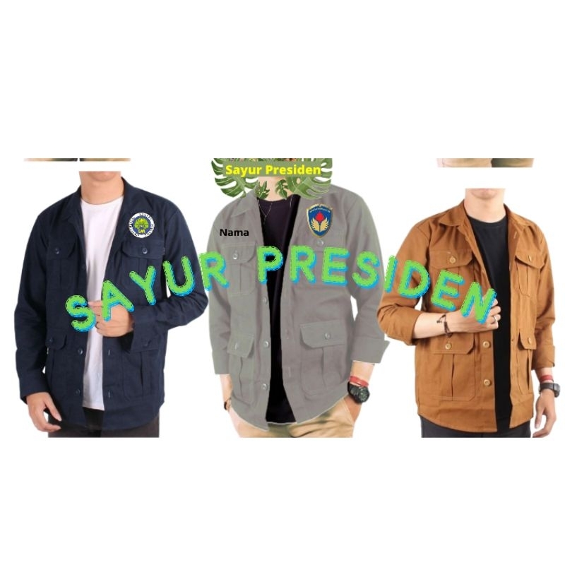 Jual JAKET SEMI PARKA / KEMEJA SEMI PARKA CUSTOM BORDIR SATUAN DAN ...