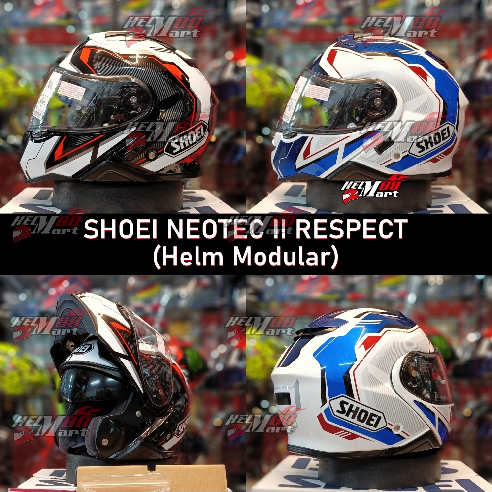 Jual SHOEI Neotec 2 RESPECT - Helm Shoei Modular Flip Up Neotec II ...