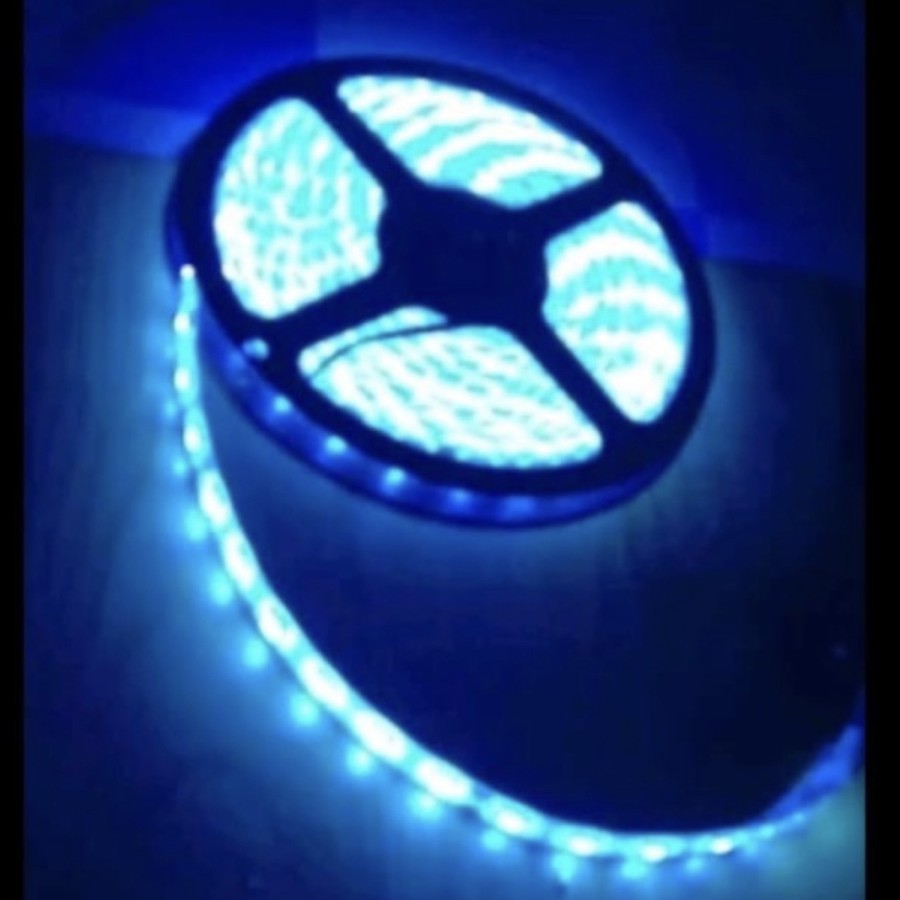 Jual Led Strip Flexible 5050 300 Led Rol 24V - Icy Blue IP65 Waterproof ...