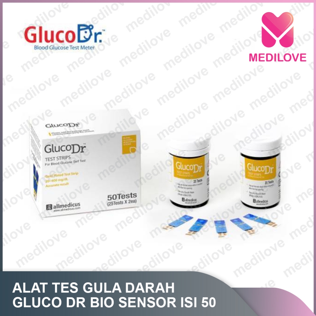 Jual Strip Gluco DR Gula Darah / strip gluco dr biosensor / gluco dr ...
